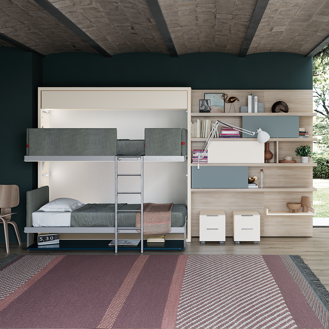 Space-Maximizing Wall Bunk Beds - Resource Furniture