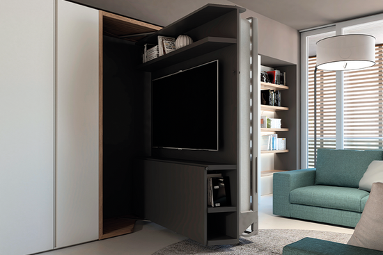 LGM Queen Wall Bed with TV | Resource Furniture